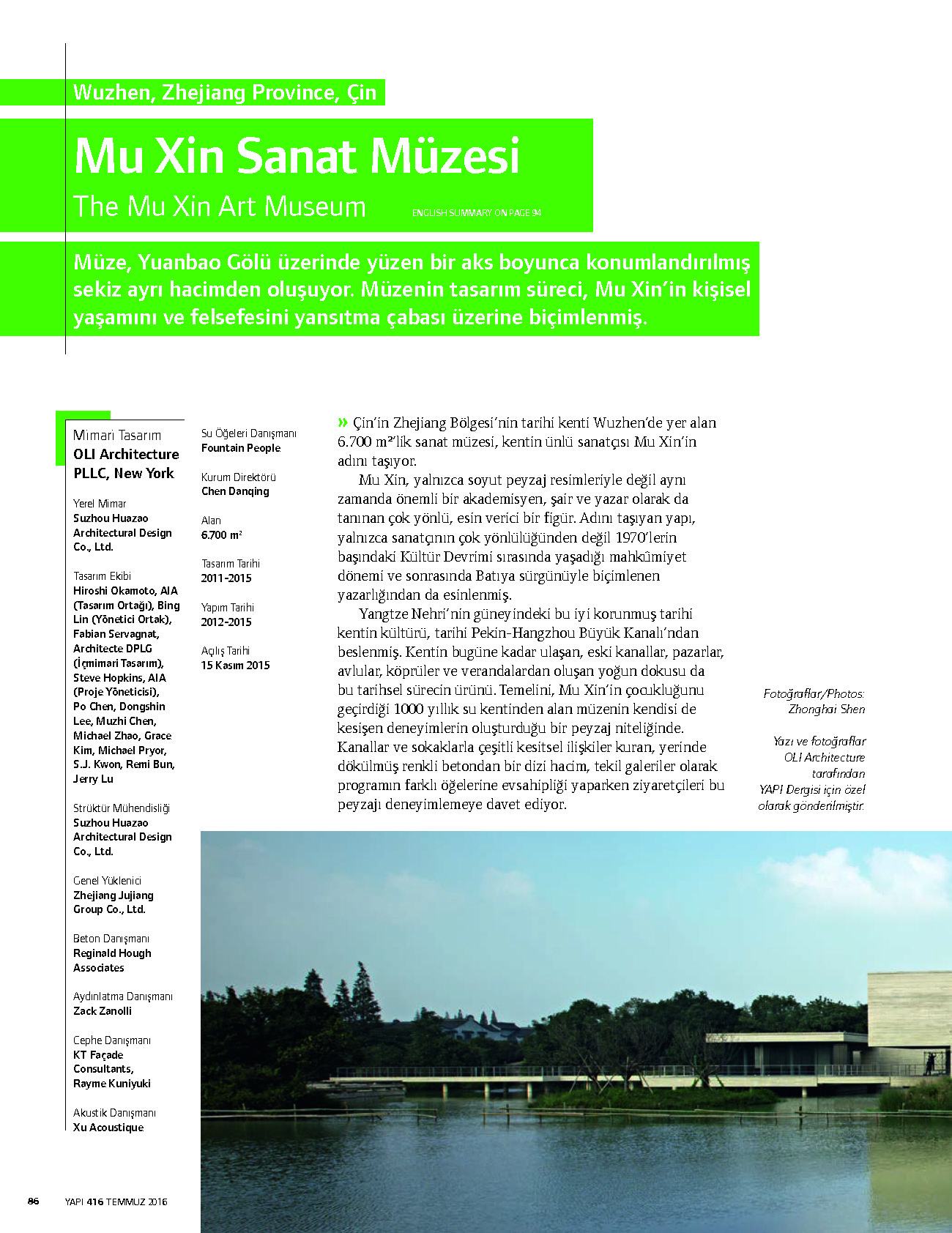 YAPI – OLI Architecture